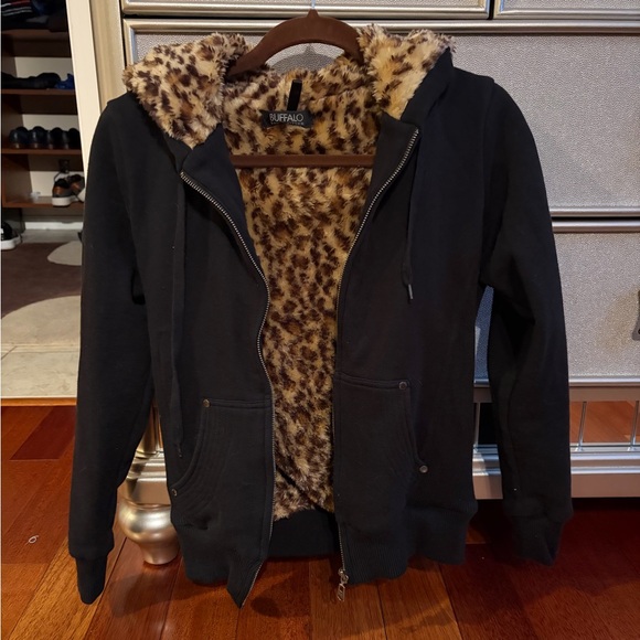 Buffalo David Bitton | Tops | Buffalo Black Full Zip Swestshirt Jacket ...